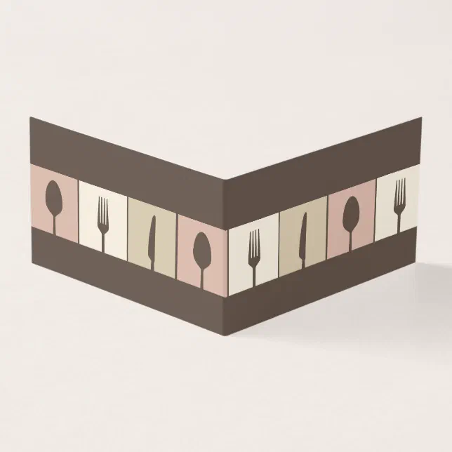 Restaurant Cafe Menu Business Folded Tent Cards | Zazzle