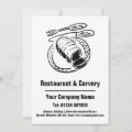 Restaurant & Carvery Cartoon Design Card | Zazzle