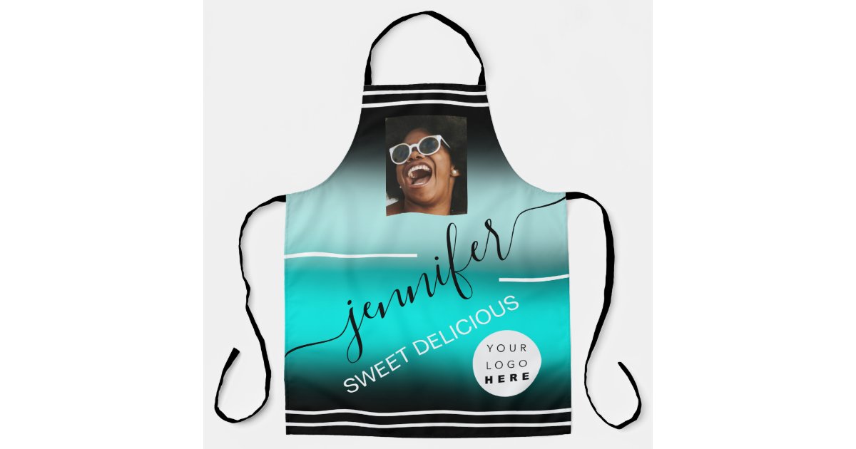 Restaurant Catering Photo Logo Bakery Cake Ocean Apron | Zazzle