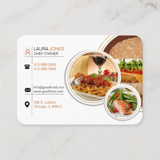 restaurant chef business card | Zazzle.com