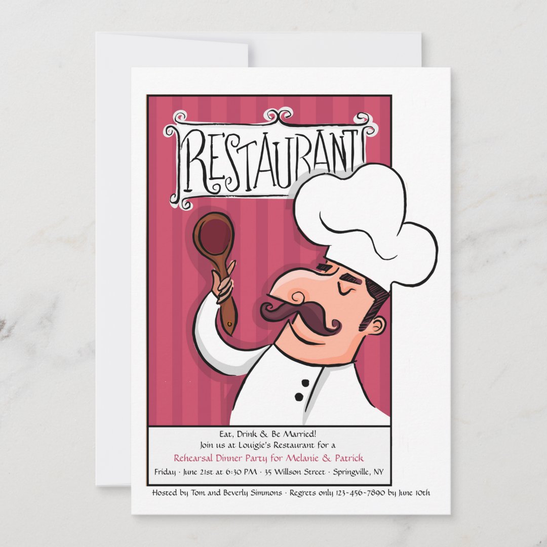 Restaurant Dinner Invitation | Zazzle