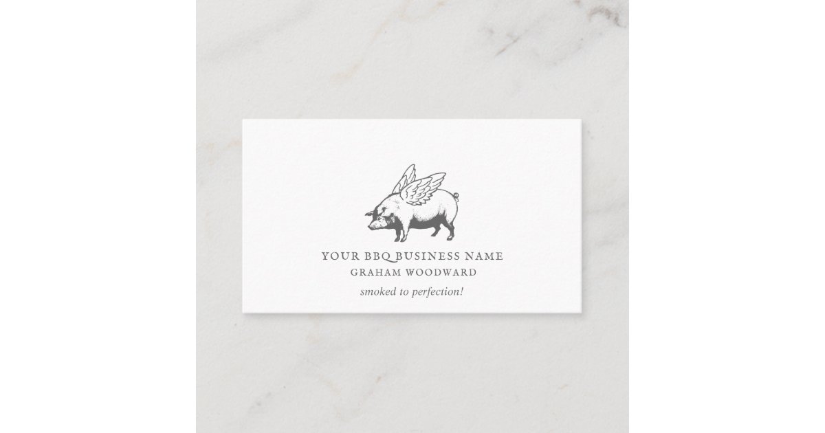 Restaurant Food Truck Barbeque Business Card | Zazzle