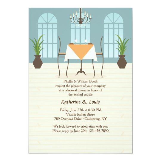 Restaurant Interior Invitation | Zazzle.com