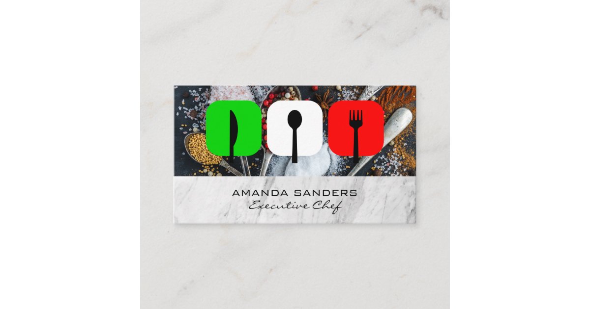 Restaurant Logo | Culinary Arts | Spices Business Card | Zazzle