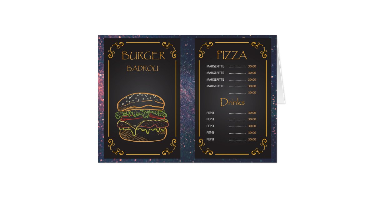 restaurant menu | Zazzle
