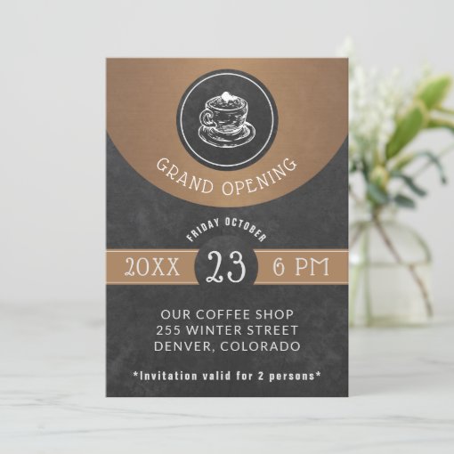 Restaurant Opening elegant vintage chalkboard Invitation | Zazzle