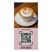 Restaurant Photo Scan QR Code Menu Order Poster | Zazzle