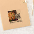 Restaurant QR Code Scan for Menu Photo Sticker | Zazzle