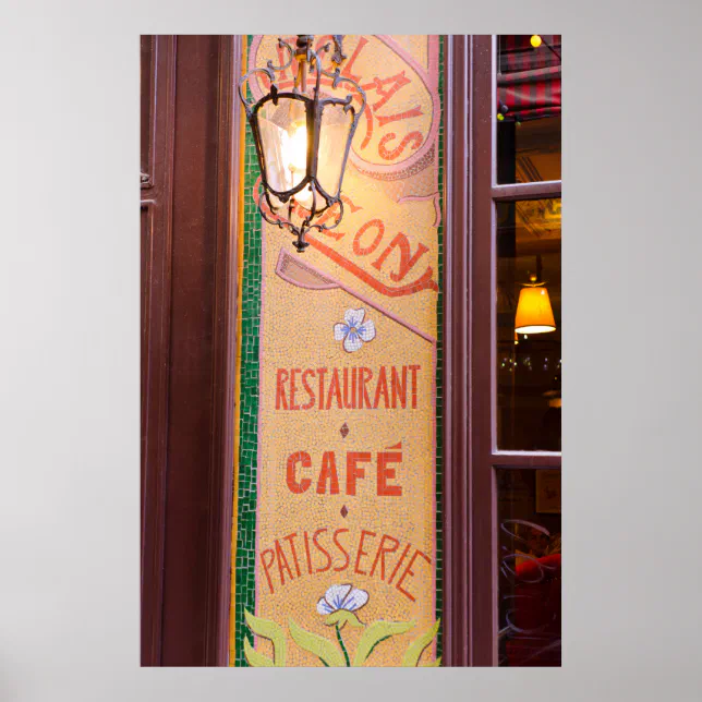 Restaurant Sign, Paris, France Poster | Zazzle