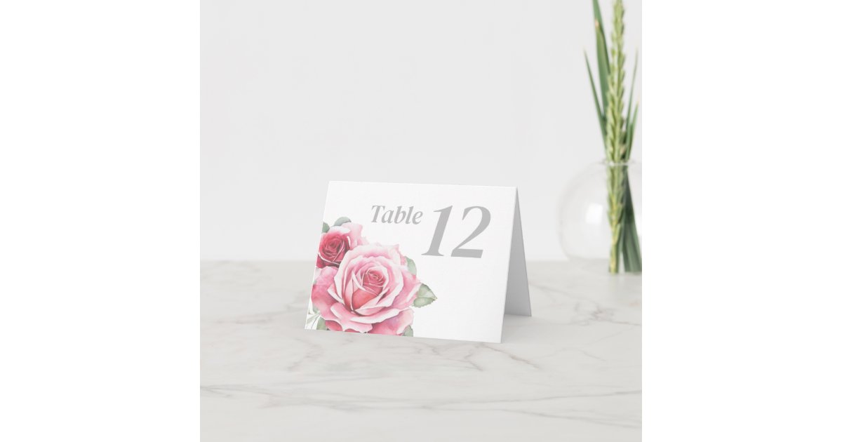 Restaurant Table Numbers Template | Zazzle