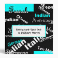 Restaurant take out Menu Binder | Zazzle