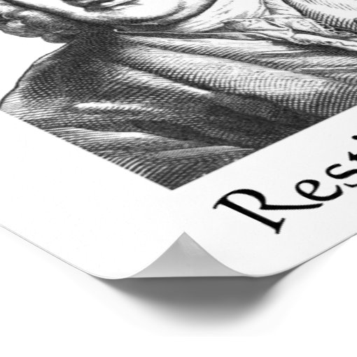 Resting Bach Face Classical Music Composer Poster | Zazzle