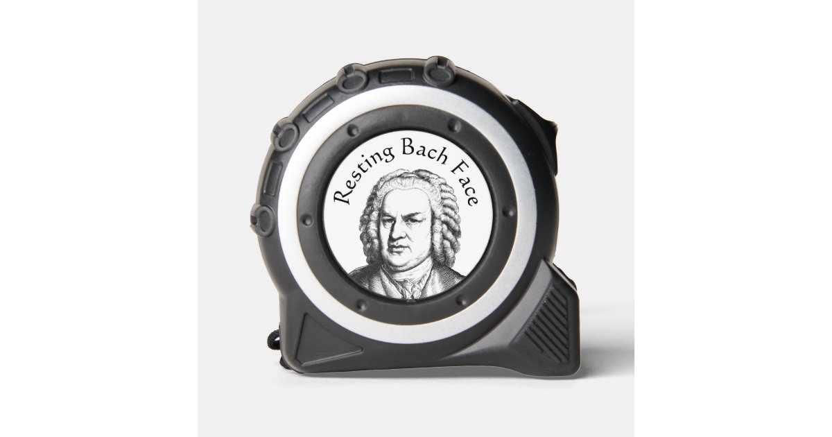 Resting Bach Face Classical Music Composer Tape Measure | Zazzle