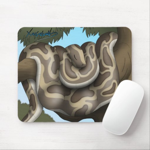 Resting snake mousemat mouse pad | Zazzle