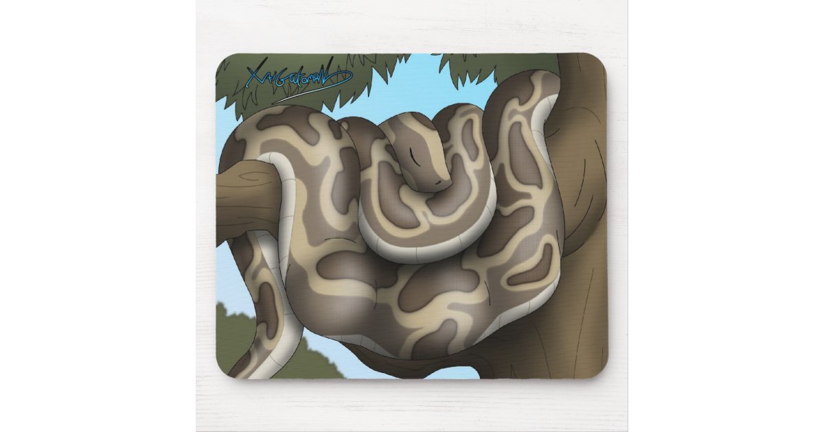 Resting snake mousemat mouse pad | Zazzle