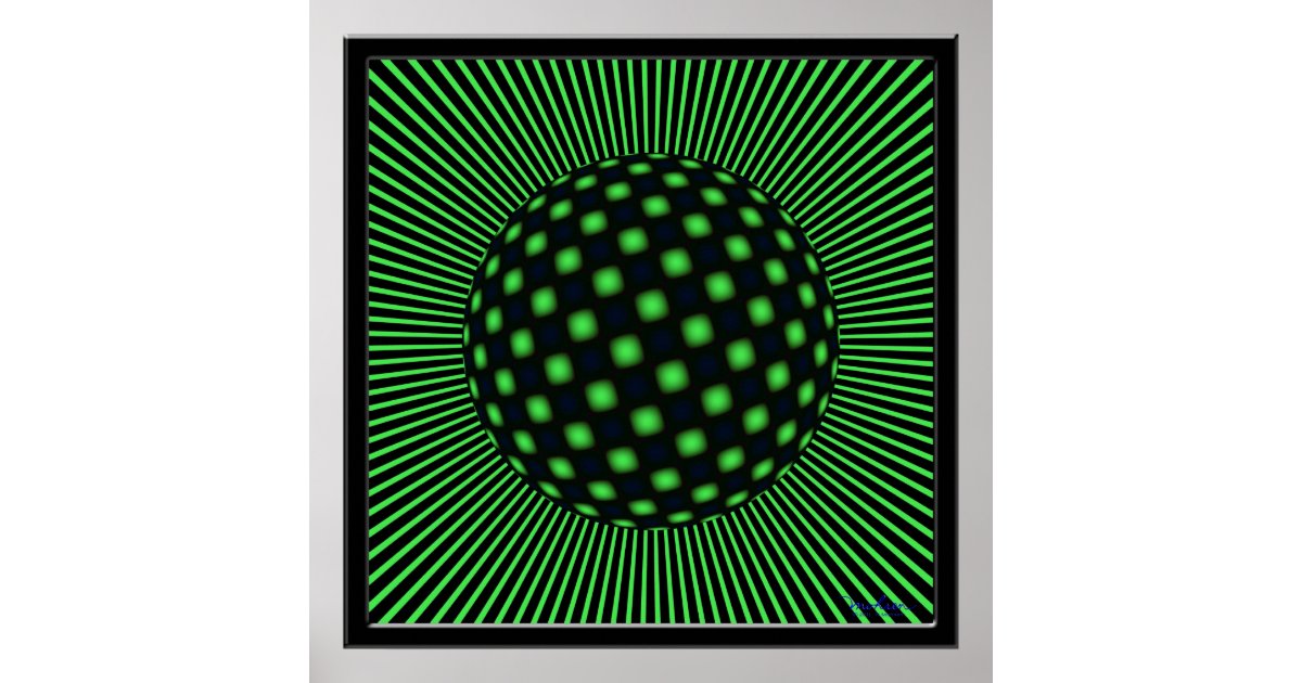 Restless Twisting Globe Poster | Zazzle