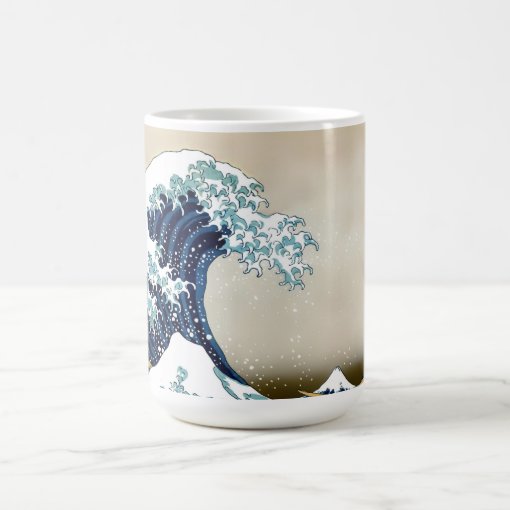 Restored Great Wave off Kanagawa by Hokusai Coffee Mug | Zazzle