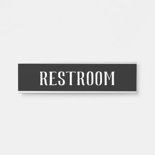 Restroom Hanging Door Signs Sign Name Plate | Zazzle
