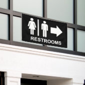 Restroom Sign Arrow | Zazzle