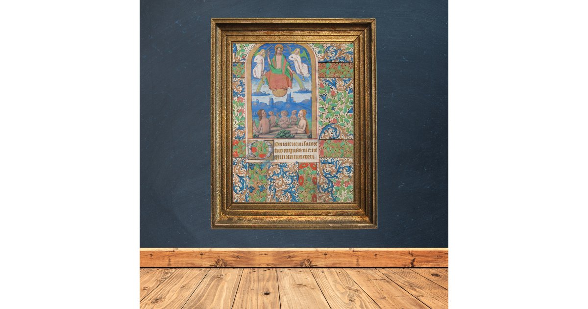 Resurrection Easter Medieval Manuscript Poster | Zazzle