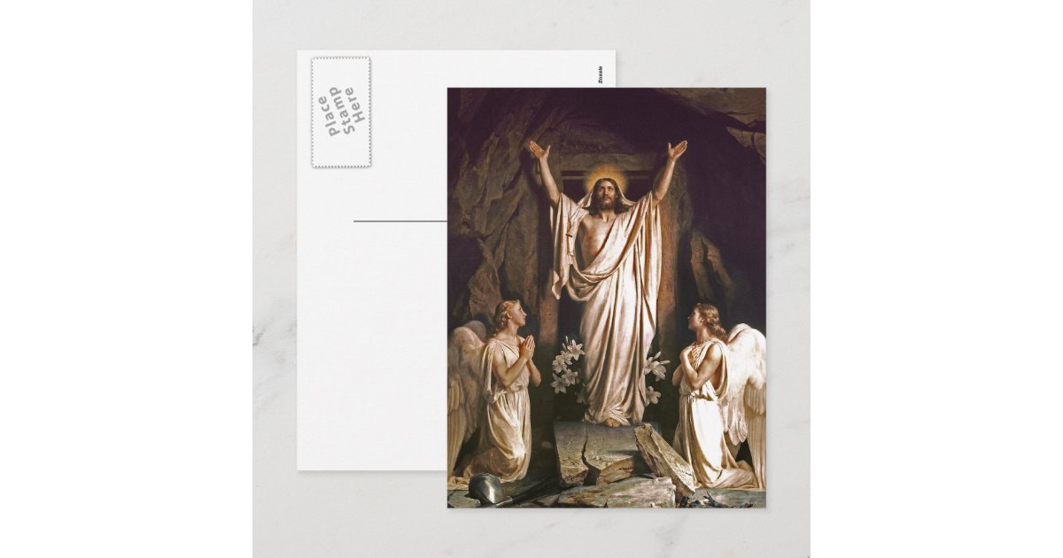 Resurrection of Christ. Fine Art Easter Postcards | Zazzle
