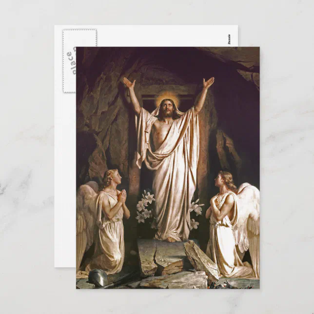 Resurrection of Christ. Fine Art Easter Postcards | Zazzle