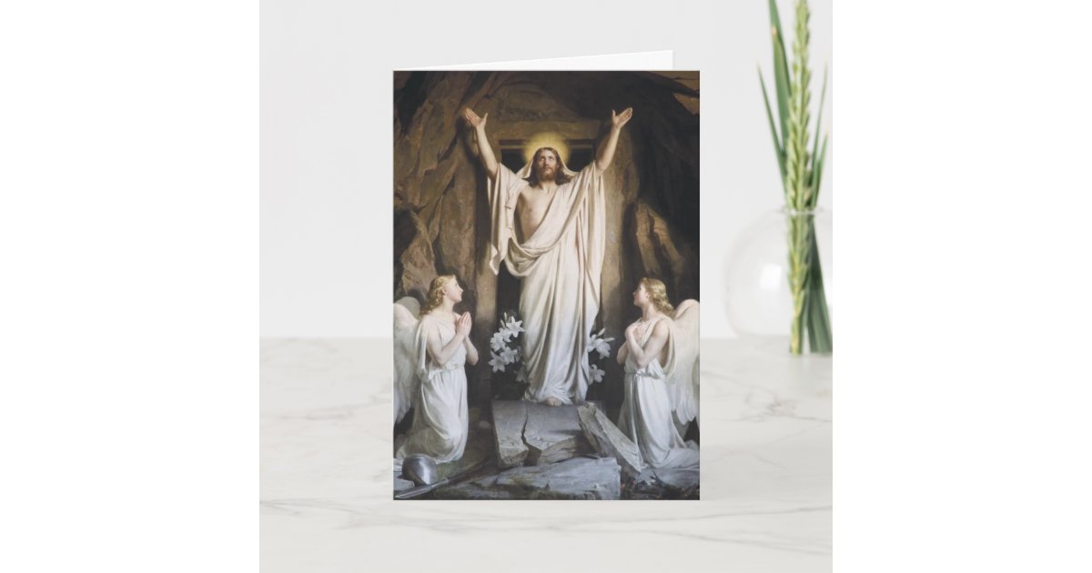 Resurrection of Christ Greeting Card, Easter Card | Zazzle