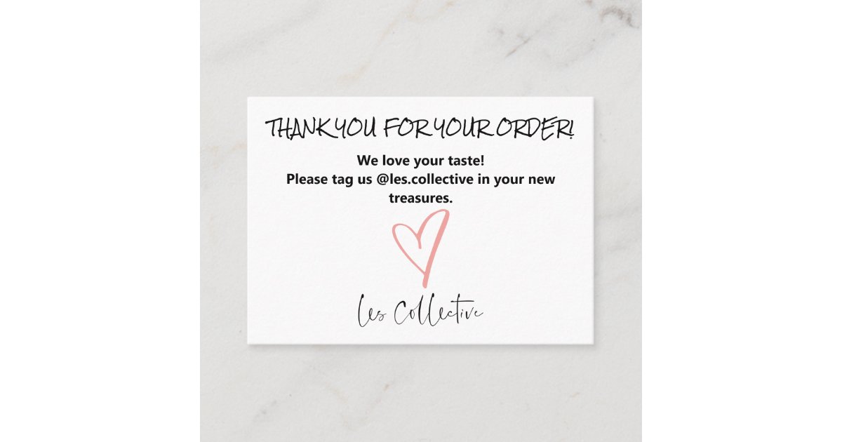 Retail Thank You Card | Zazzle