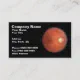 Retinal Eye Scan Against a Black Background Business Card | Zazzle