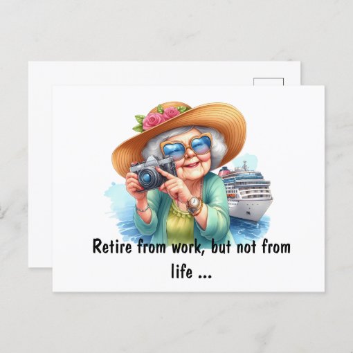 Retire From Work Postcard | Zazzle