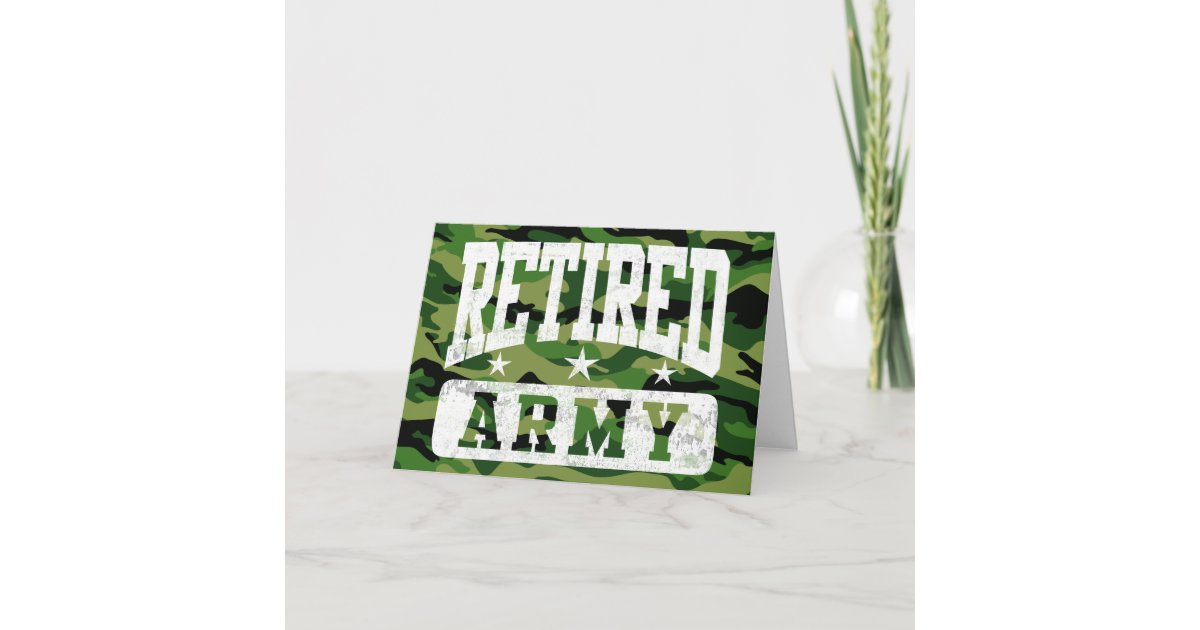 Retired Army Card | Zazzle.com