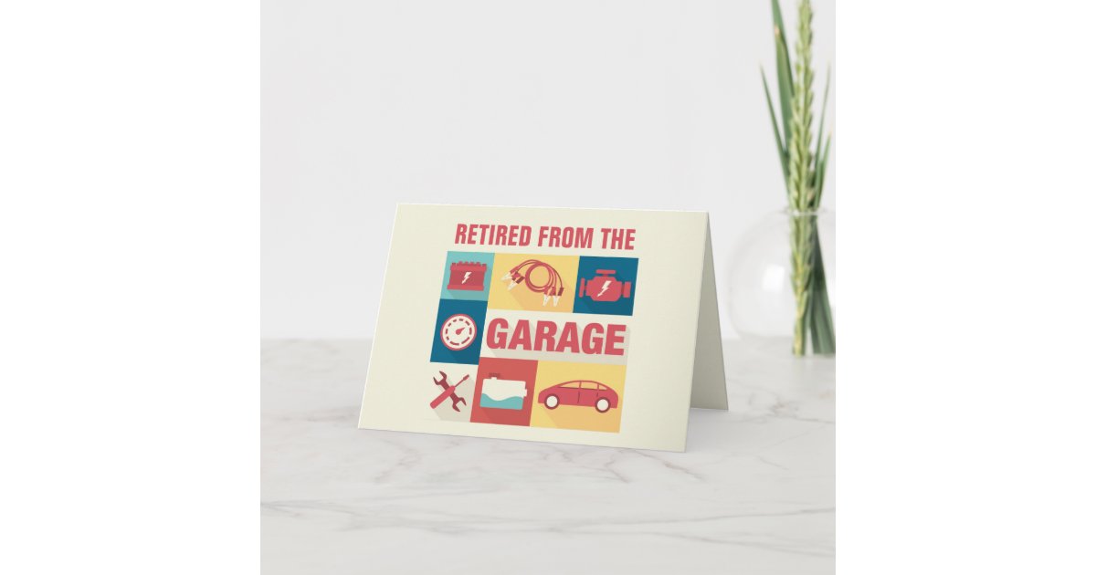 Retired Auto Mechanic Car Repairman Card | Zazzle