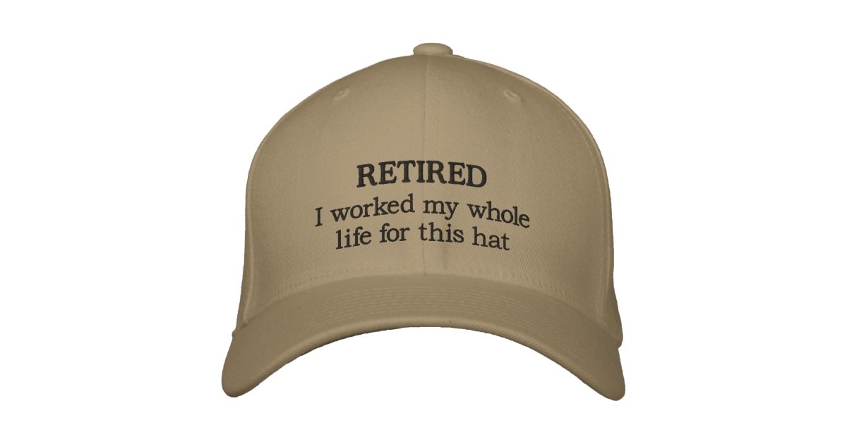 Retired Baseball Cap | Zazzle