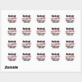 Retired Bus Driver Classic Round Sticker | Zazzle