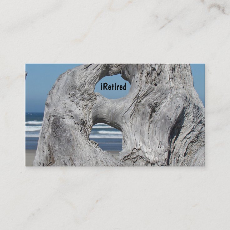 Retired Business Cards iRetired Retirement Ocean | Zazzle