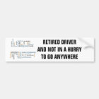Senior Citizen Driver, Low and Slow Bumper Sticker | Zazzle.com