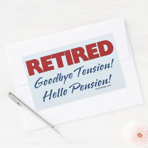 Retired: Goodbye Tension Quote Rectangular Sticker | Zazzle