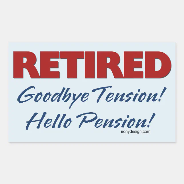 Retired: Goodbye Tension Quote Rectangular Sticker | Zazzle