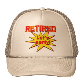 Retirement Party Hats & Retirement Party Trucker Hat Designs | Zazzle