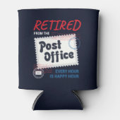 Retired Mailman Postal Worker Coworker Retirement Can Cooler | Zazzle