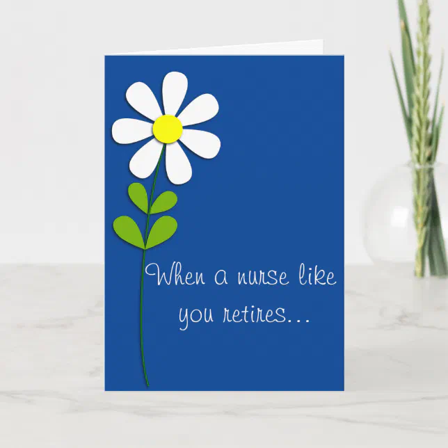 Retired Nurse Card | Zazzle