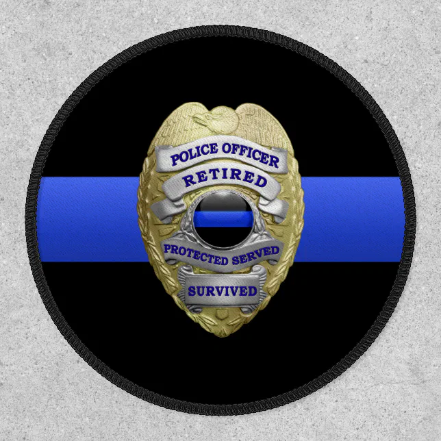 Retired Police Badge Zazzle 9811
