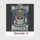 Retired Police Officer Blue Line Retirement Cop Sticker | Zazzle