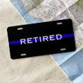 RETIRED POLICE OFFICER LICENSE PLATE | Zazzle