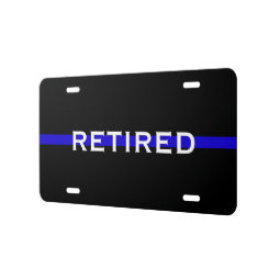 RETIRED POLICE OFFICER LICENSE PLATE | Zazzle