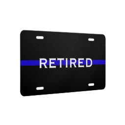 RETIRED POLICE OFFICER LICENSE PLATE | Zazzle