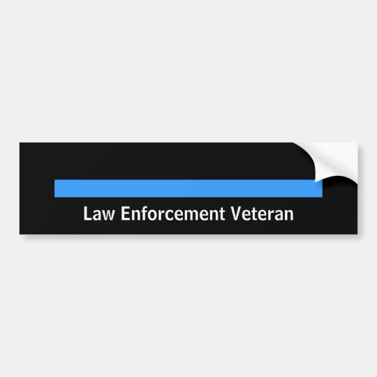 Retired Police Sheriff Law Enforcement Blue Line Bumper Sticker ...