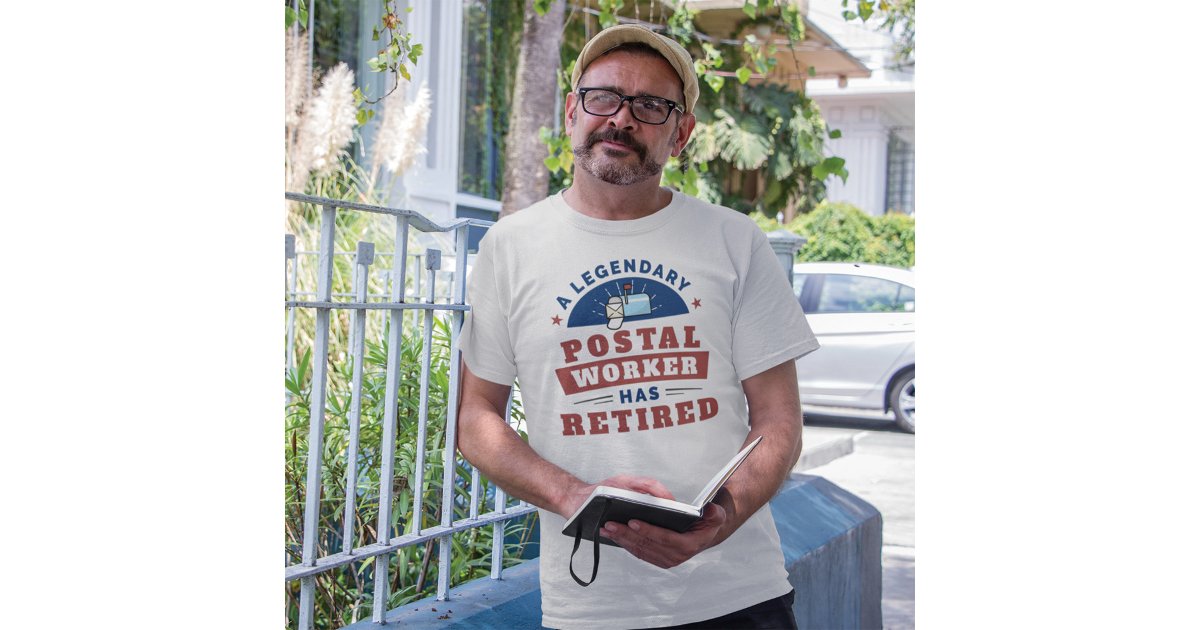 Retired Postal Worker Mailman Retirement Funny T-Shirt | Zazzle