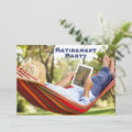 Retired Relaxing Hammock Party Invitation | Zazzle
