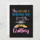 Retired Retirement Quilt Quilting Crafting Hobby G Invitation | Zazzle